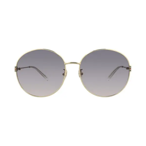 Gucci Round-frame Metal Sunglasses /grey