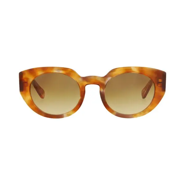 Chloé Round-frame Recycled Acetate Sunglasses 'havana - Brown