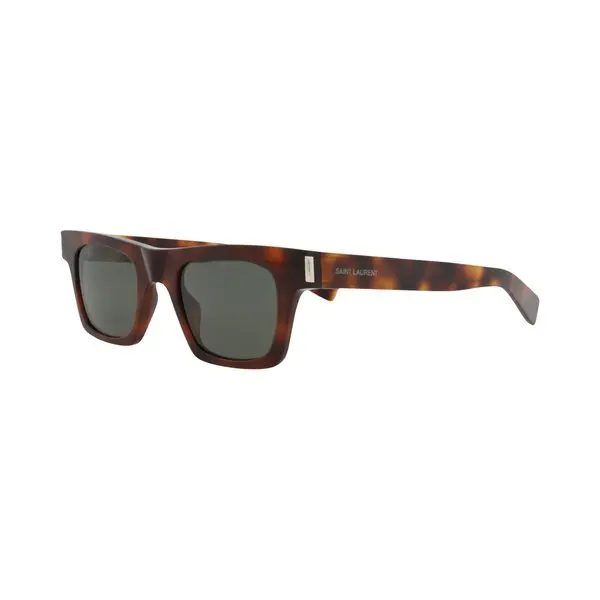 Saint Laurent Square-frame Recycled Acetate Sunglasses 'havana/grey
