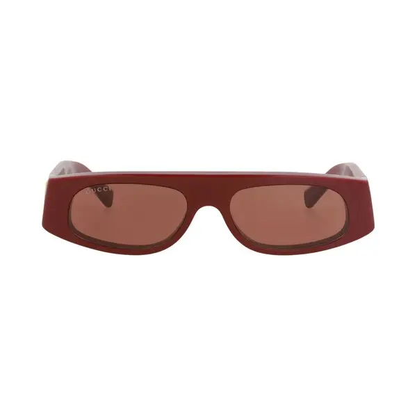 Gucci Square-frame Recycled Acetate Sunglasses 'burgundy/brown