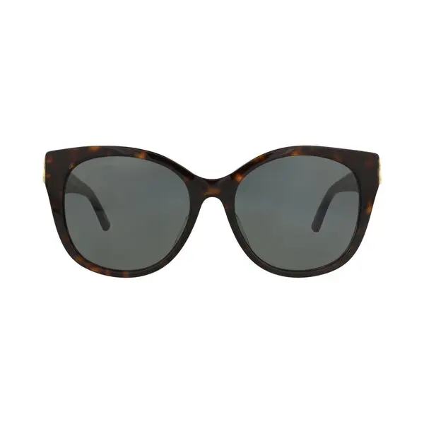 Balenciaga Cat Eye-frame Acetate Sunglasses 'havana/gold/green - Brown