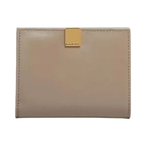 Marni Prisma Folded Leather Wallet 'cork - Tan