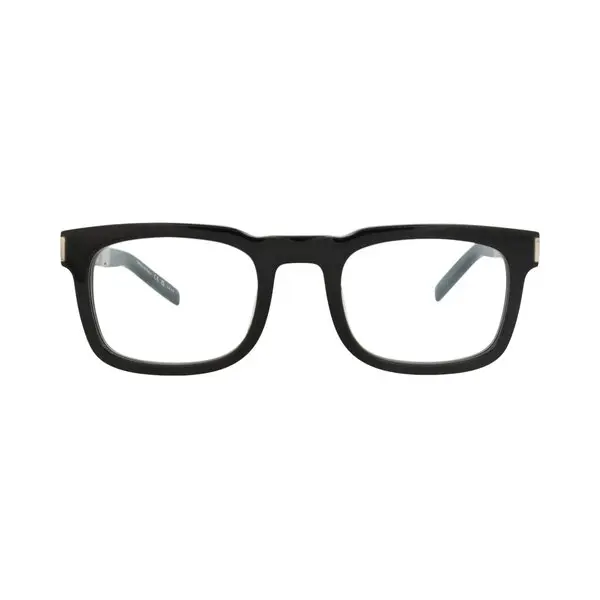 Saint Laurent Square-frame Recycled Acetate Sunglasses /silver/transparent - Black