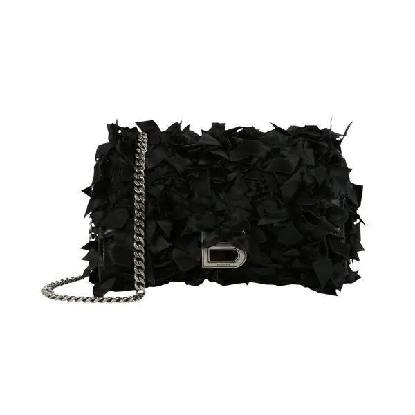 Balenciaga Hourglass Satin Bow Wallet On Chain