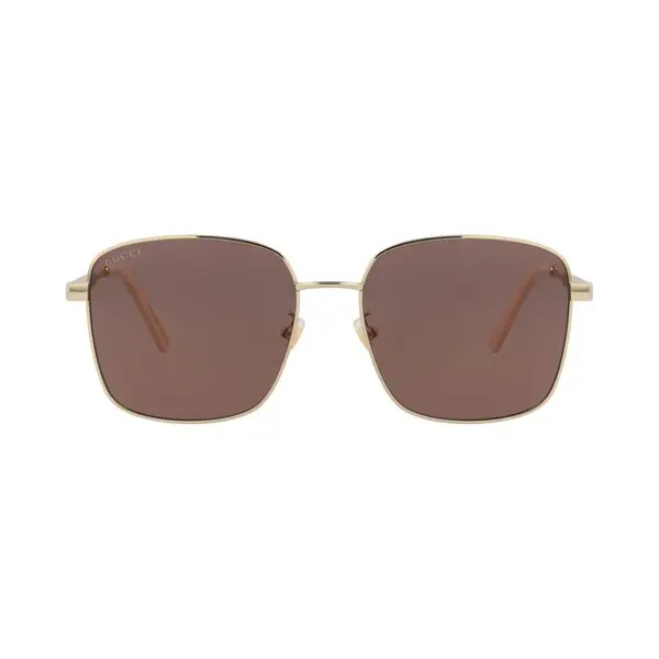 Gucci Square-frame Metal Sunglasses /brown
