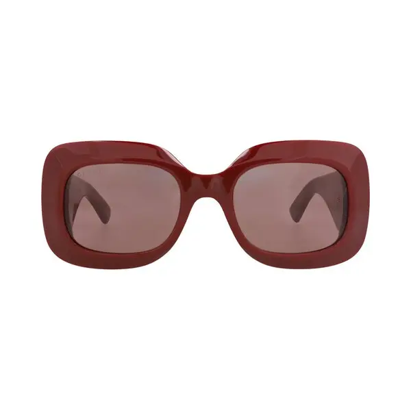 Gucci Square-frame Recycled Acetate Sunglasses 'burgundy/brown