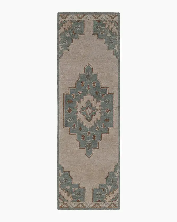Quince Willa Wool Rug - Teal
