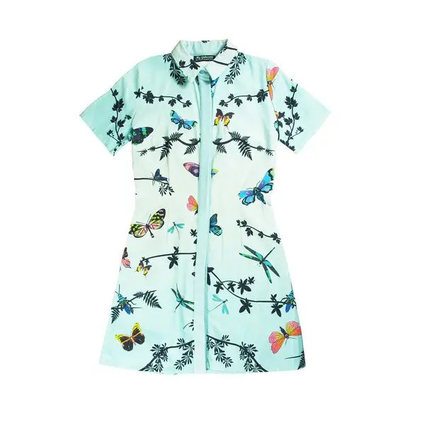 TRAMP IN DISGUISE Carmela Shirt Dress - Green