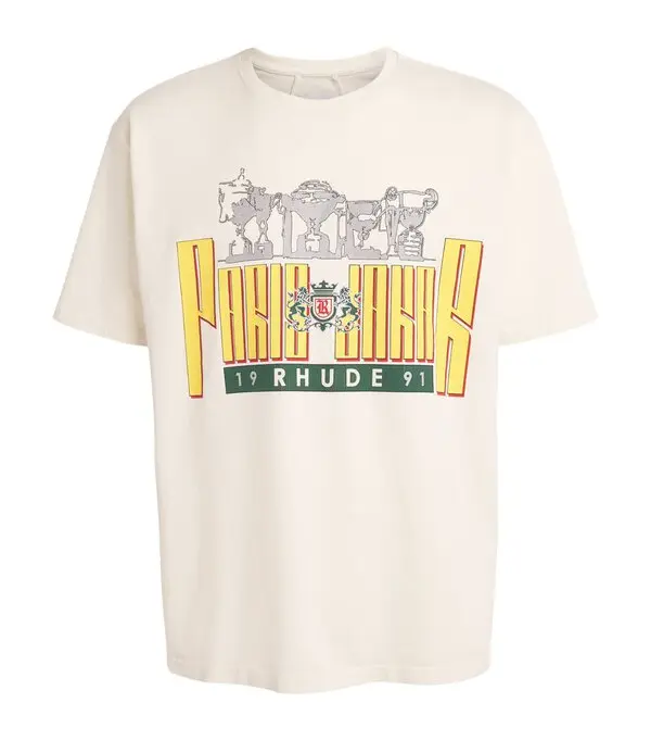 Rhude Cotton Trofeo Print T-shirt