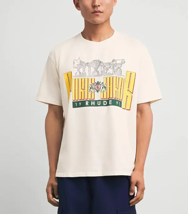 Rhude Cotton Trofeo Print T-shirt