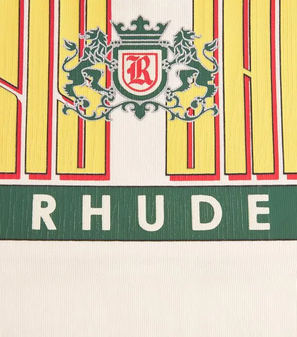 Rhude Cotton Trofeo Print T-shirt