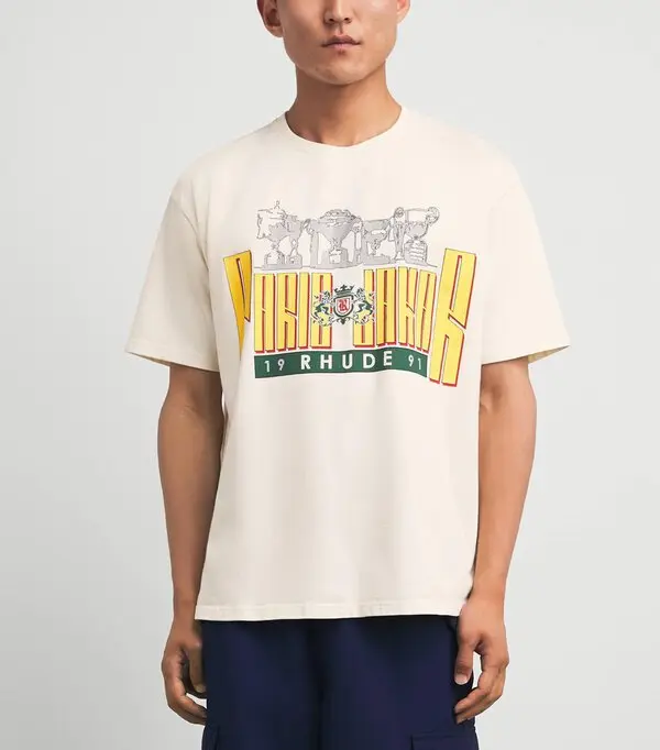 Rhude Cotton Trofeo Print T-shirt