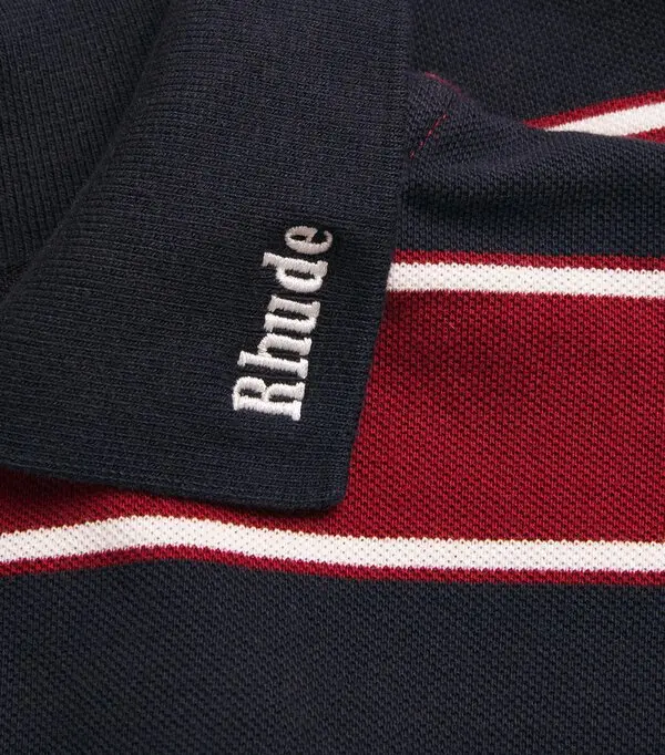 Rhude Stripe Fontaine Polo Shirt
