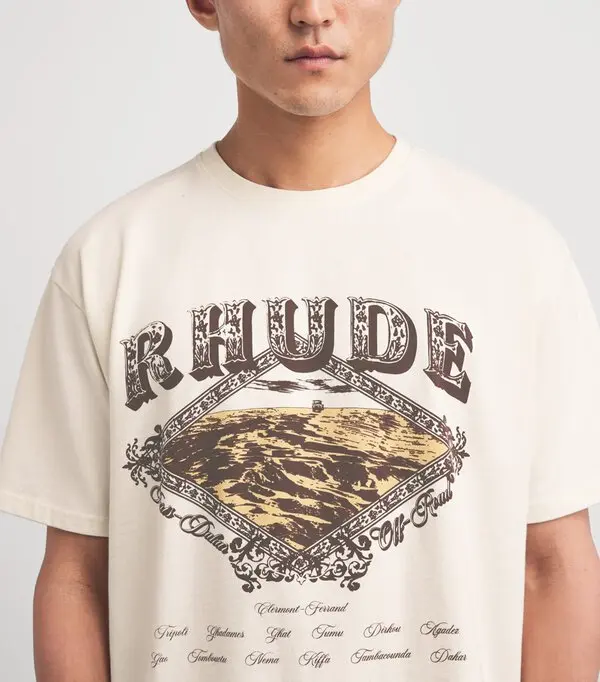 Rhude Cotton Dakar Print T-shirt