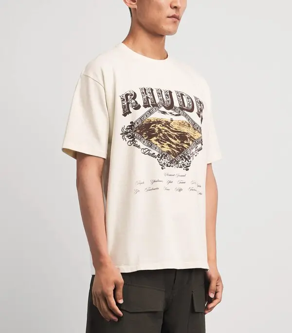 Rhude Cotton Dakar Print T-shirt