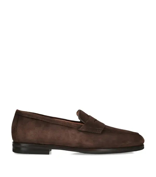 Santoni Suede Carla Loafers