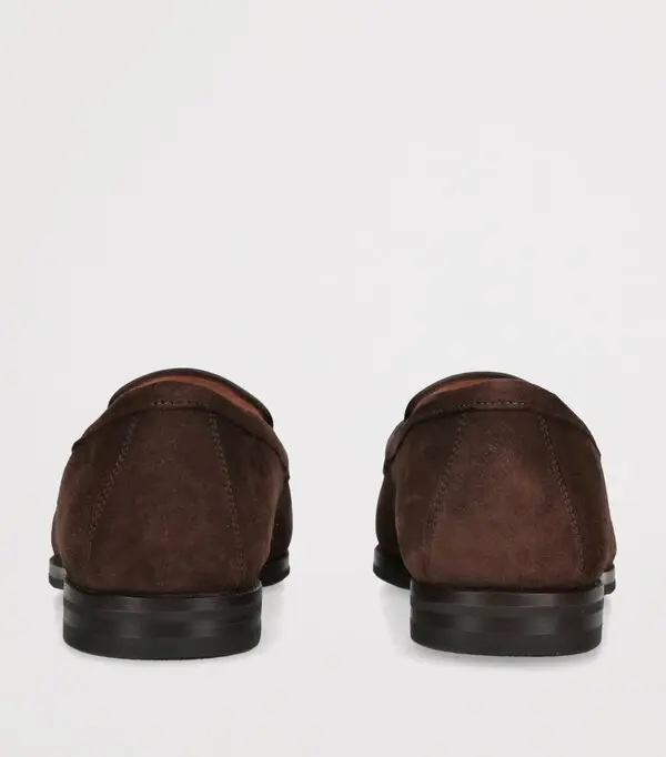 Santoni Suede Carla Loafers