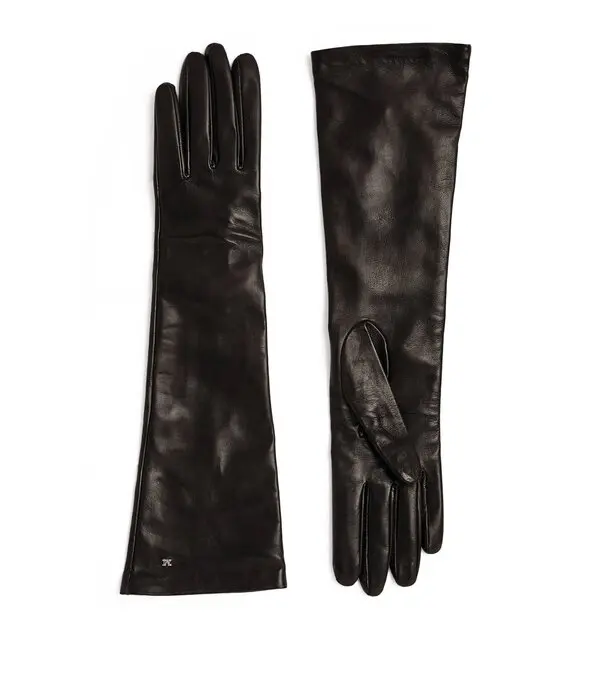 Max Mara Leather Elbow-length Gloves