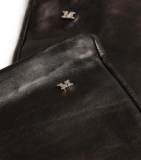 Max Mara Leather Elbow-length Gloves