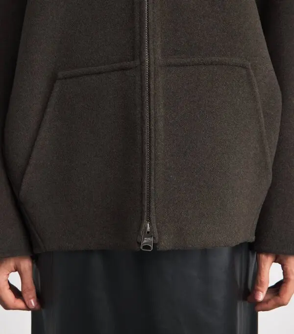 Khaite Virgin Wool Zip-up Hoodie