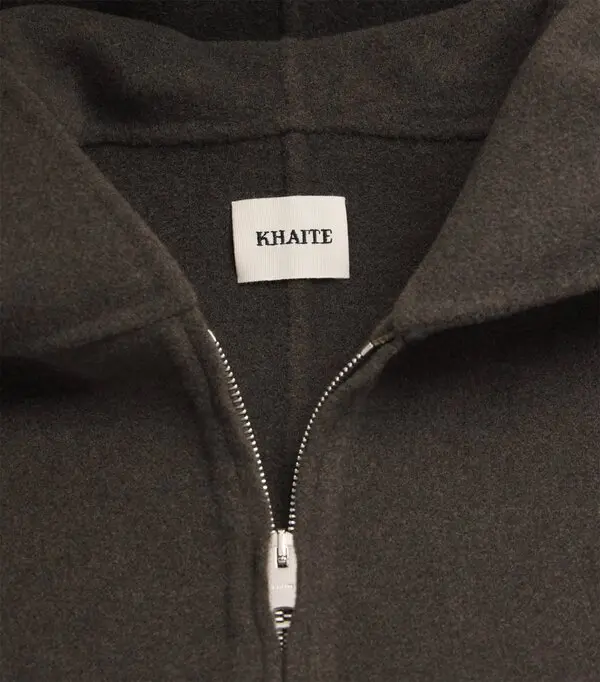 Khaite Virgin Wool Zip-up Hoodie