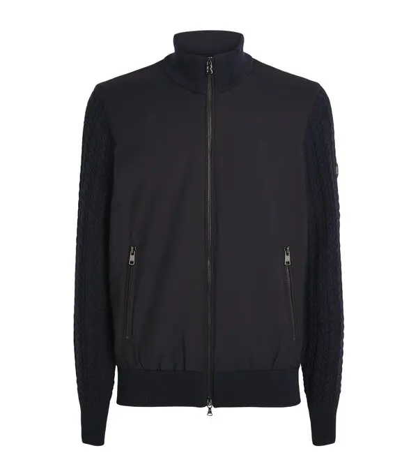 Bogner Virgin Wool Zisco Hybrid Jacket - Navy