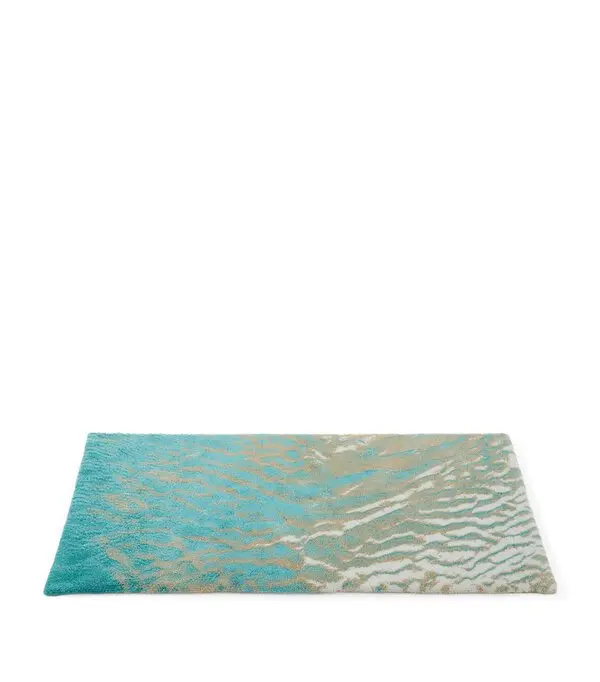 ABYSS & HABIDECOR Egyptian Cotton Beach Bath Rug - Turquoise