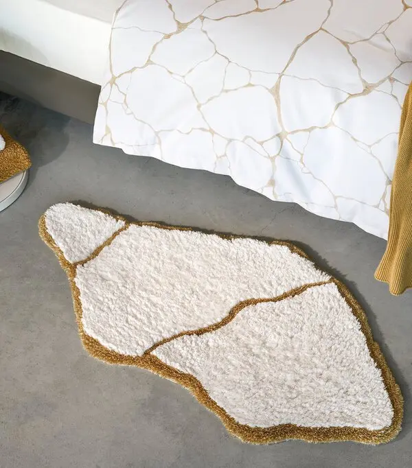 ABYSS & HABIDECOR Jess Bath Rug - Gold