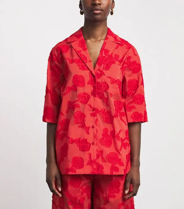 GANNI Floral Oversized Shirt