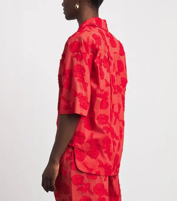 GANNI Floral Oversized Shirt