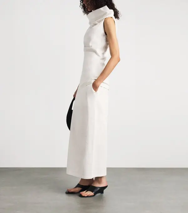 Issey Miyake High-rise Maxi Skirt