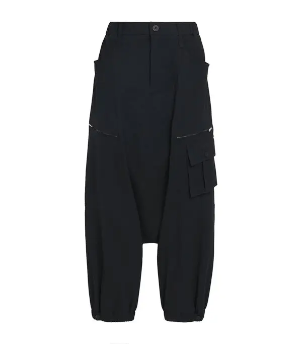 Issey Miyake Wide Leg Cargo Pants