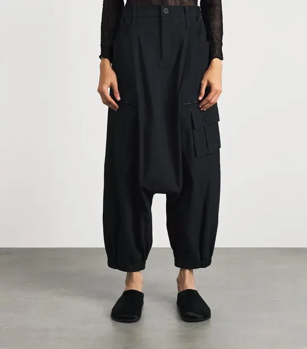 Issey Miyake Wide Leg Cargo Pants