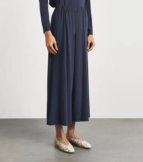 Issey Miyake Drape Jersey Cropped Trousers