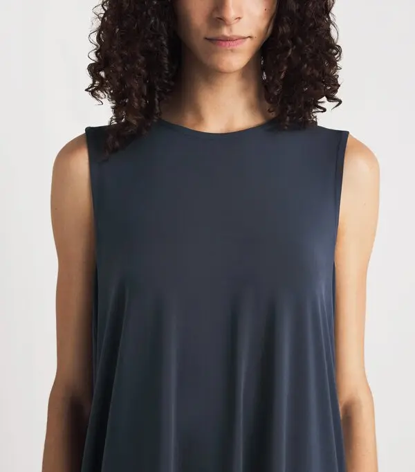 Issey Miyake Drape Jersey Sleeveless Midi Dress