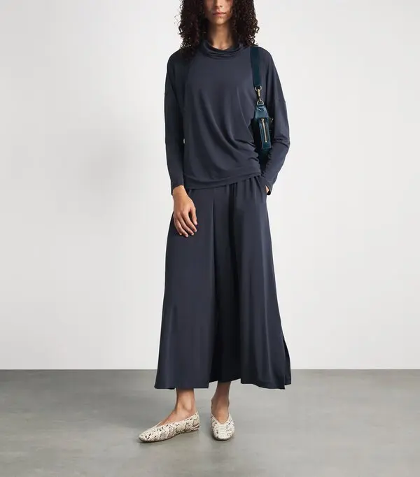 Issey Miyake Drape Jersey Long Sleeve Top