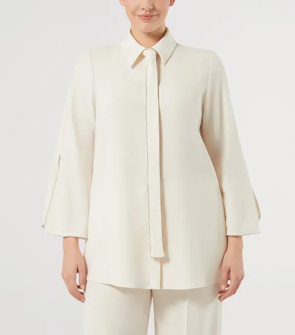 Marina Rinaldi Embellished Belted Blazer