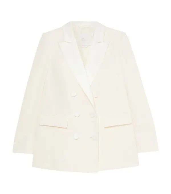 Marina Rinaldi Double-breasted Blazer - Ivory