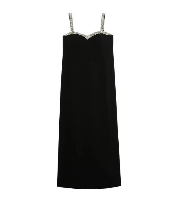 Marina Rinaldi Crystal-embellished Maxi Dress