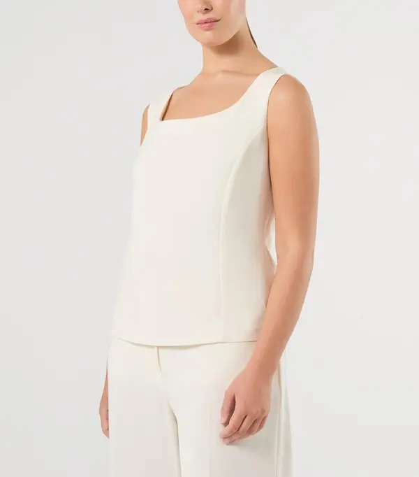 Marina Rinaldi Scoop-neck Waistcoat Top