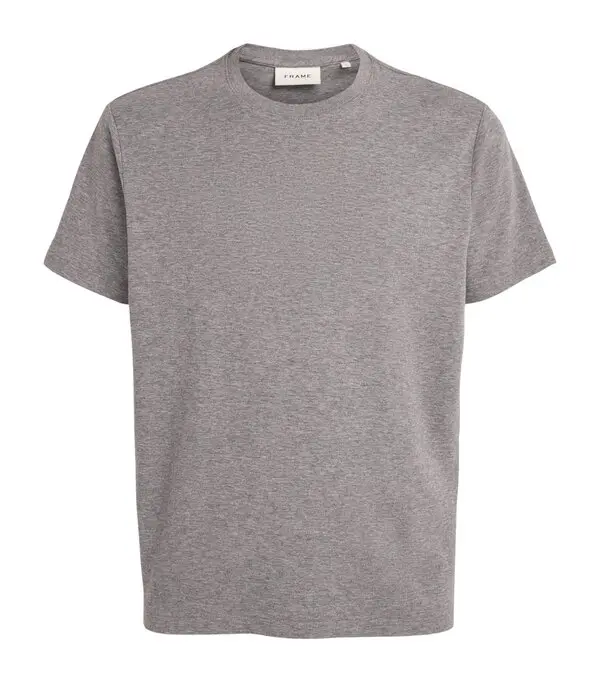 FRAME Cotton Duo Fold T-shirt - Grey