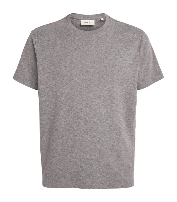 FRAME Cotton Duo Fold T-shirt - Grey