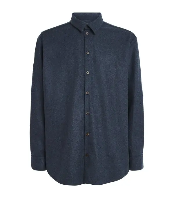 Johnstons Of Elgin Wool-cashmere Overshirt