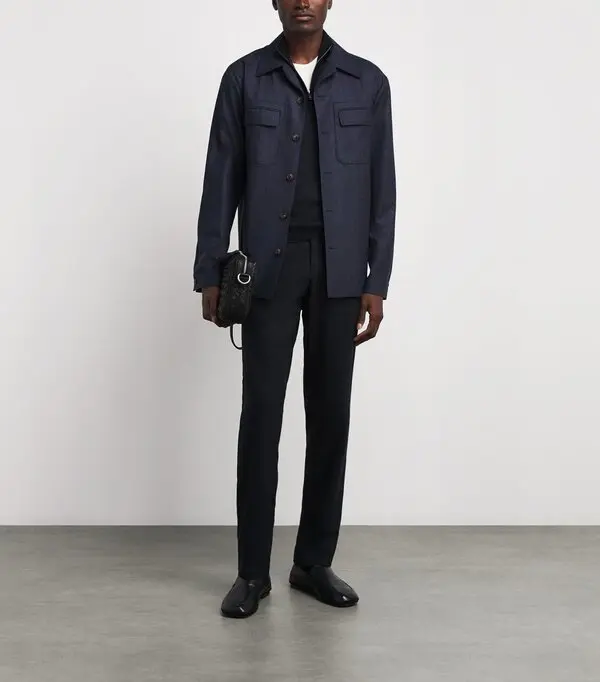 Pal Zileri Wool-silk Quarter-zip Sweater