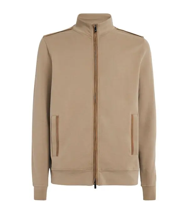 Pal Zileri Cotton-blend Zip-up Sweatshirt