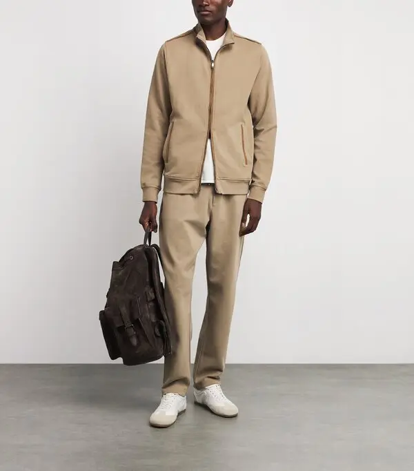 Pal Zileri Cotton-blend Zip-up Sweatshirt