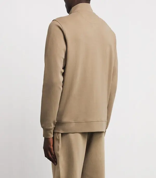 Pal Zileri Cotton-blend Zip-up Sweatshirt