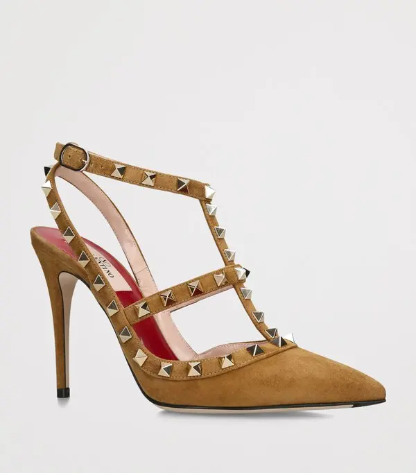 Valentino Garavani Leather Rockstud Pumps 100