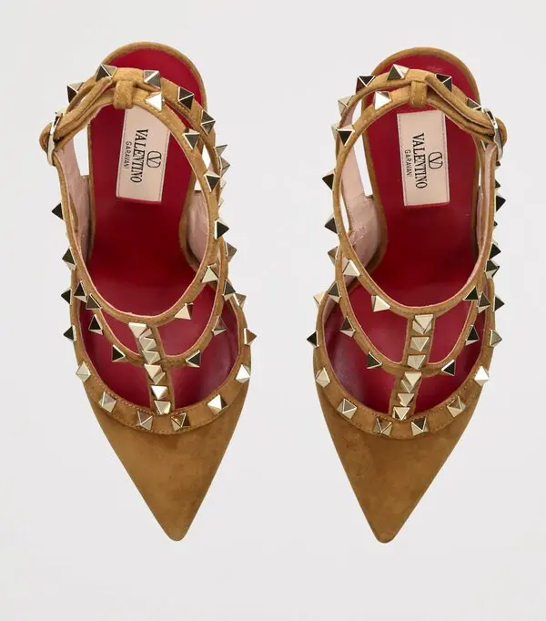 Valentino Garavani Leather Rockstud Pumps 100