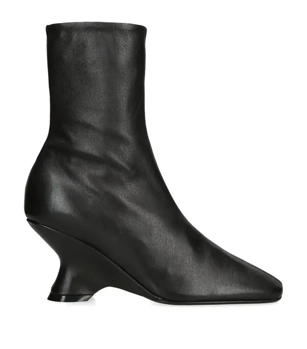 Dries Van Noten Leather Ankle Boots